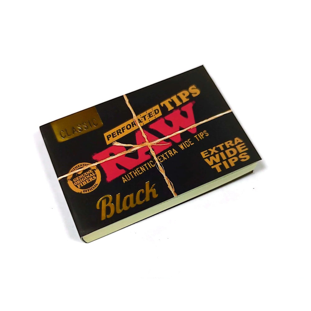 Raw Black - Perforated - Extra Wide Rolling Tips – The JuicyJoint