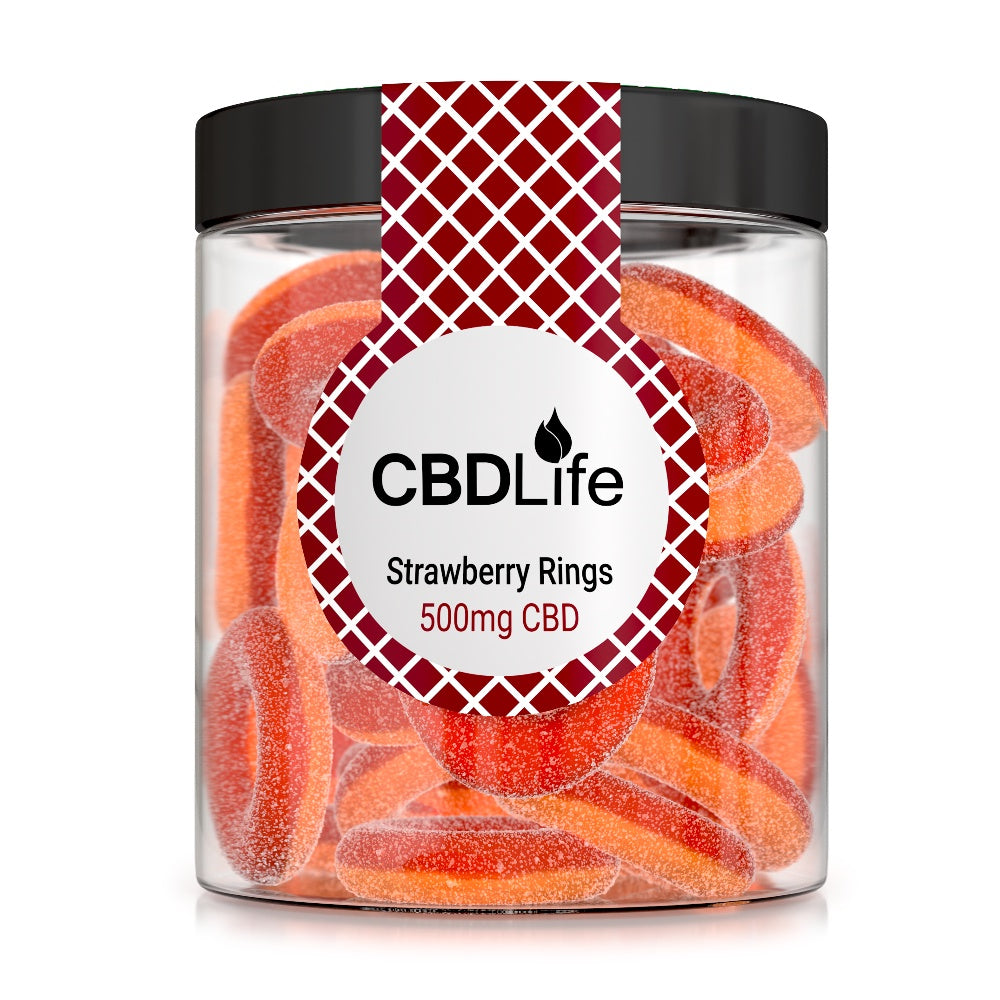 CBD Life - Strawberry Rings (20 x 25mg) – 500mg – The JuicyJoint