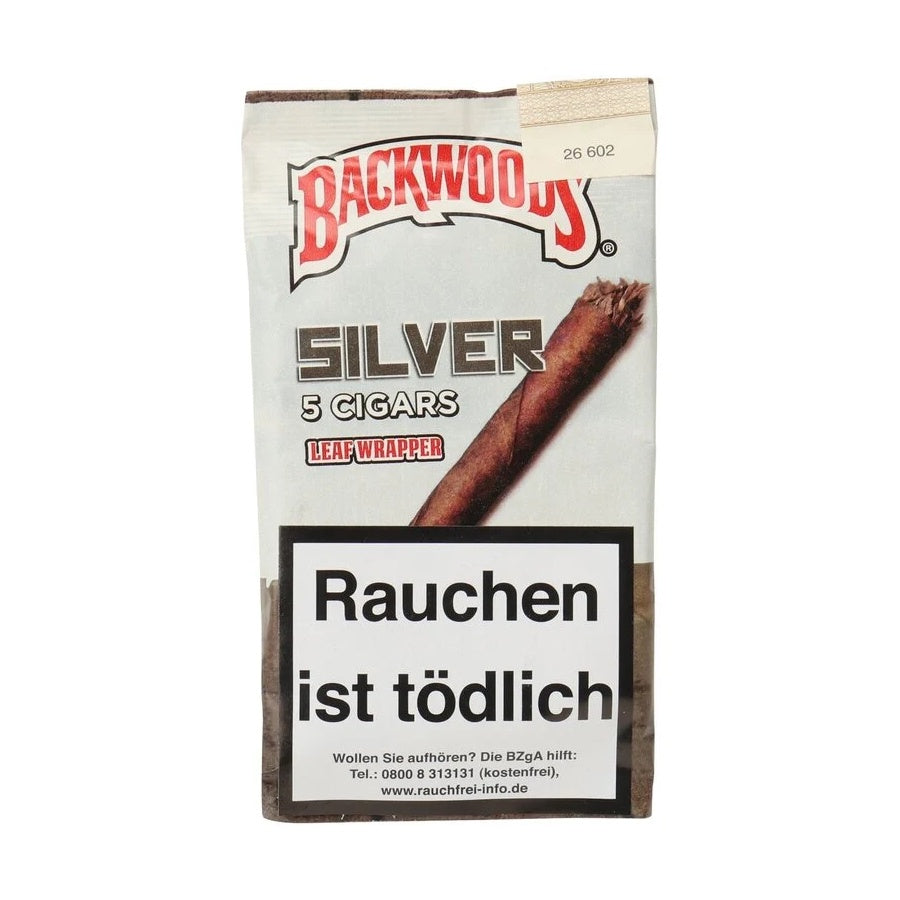 Backwoods - Silver - Tobacco Blunt Wraps x 5 (Coffee Cream Vodka) – The ...