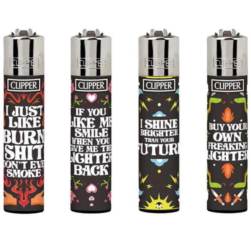 Clipper Lighter - Fire Words – The JuicyJoint
