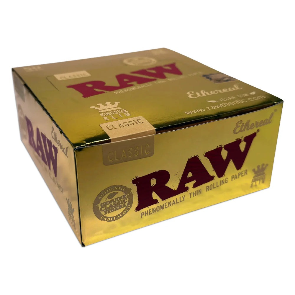 RAW Ethereal - Kingsize Slim Gold - Box of 50 – The JuicyJoint