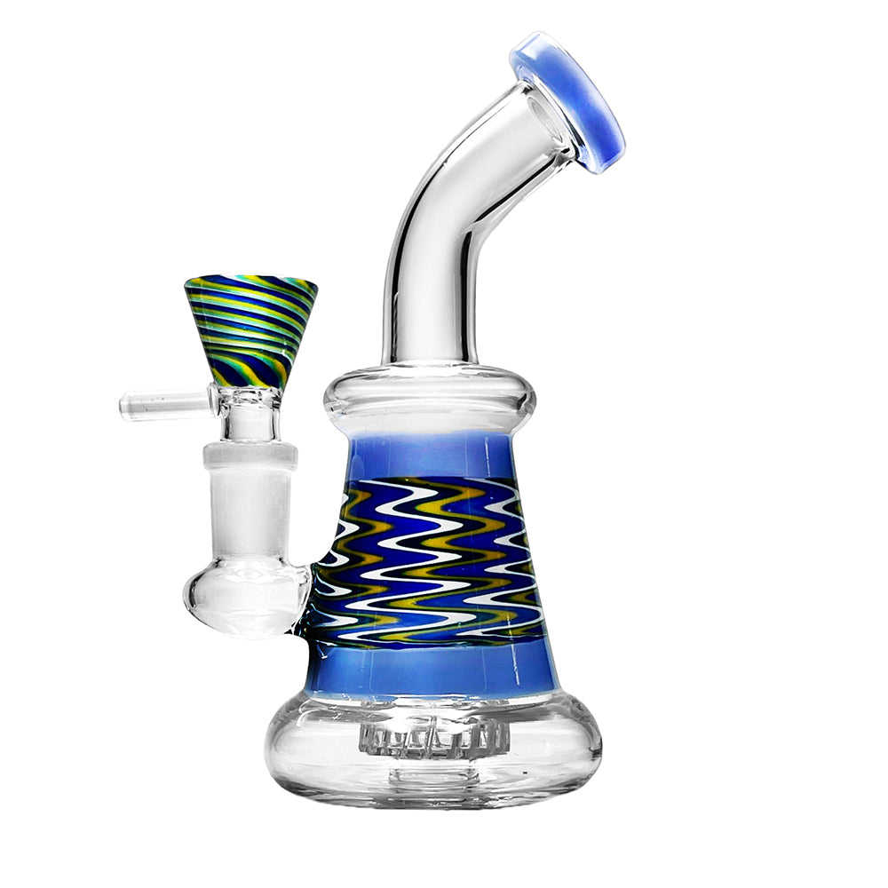 Zig Zag Glass Mini Percolator - 15cm Dab Adaptable Bong - GWP352 – The ...