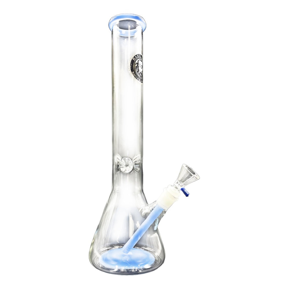 Glass Beaker - 38cm Basil Bush Bong with Ice Pinch - GWBK1501 – The ...