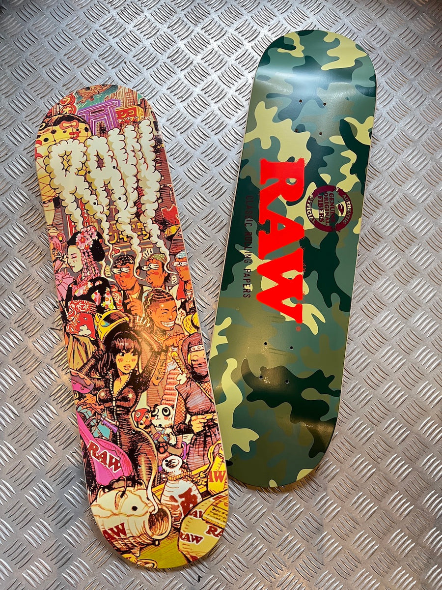 RAW - Skateboard Deck - RAW Black / Camo – The JuicyJoint