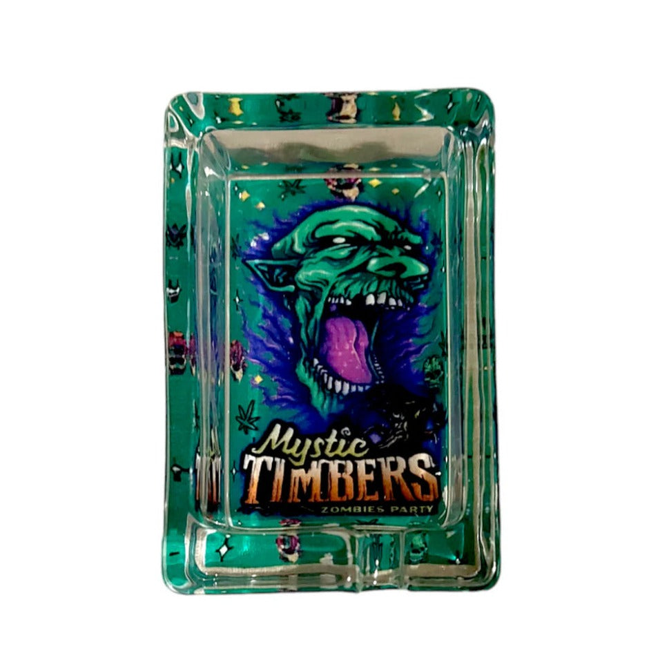 Mystic Timber - Rectangular Glass Zombie Ashtrays - Assorted Designs ...