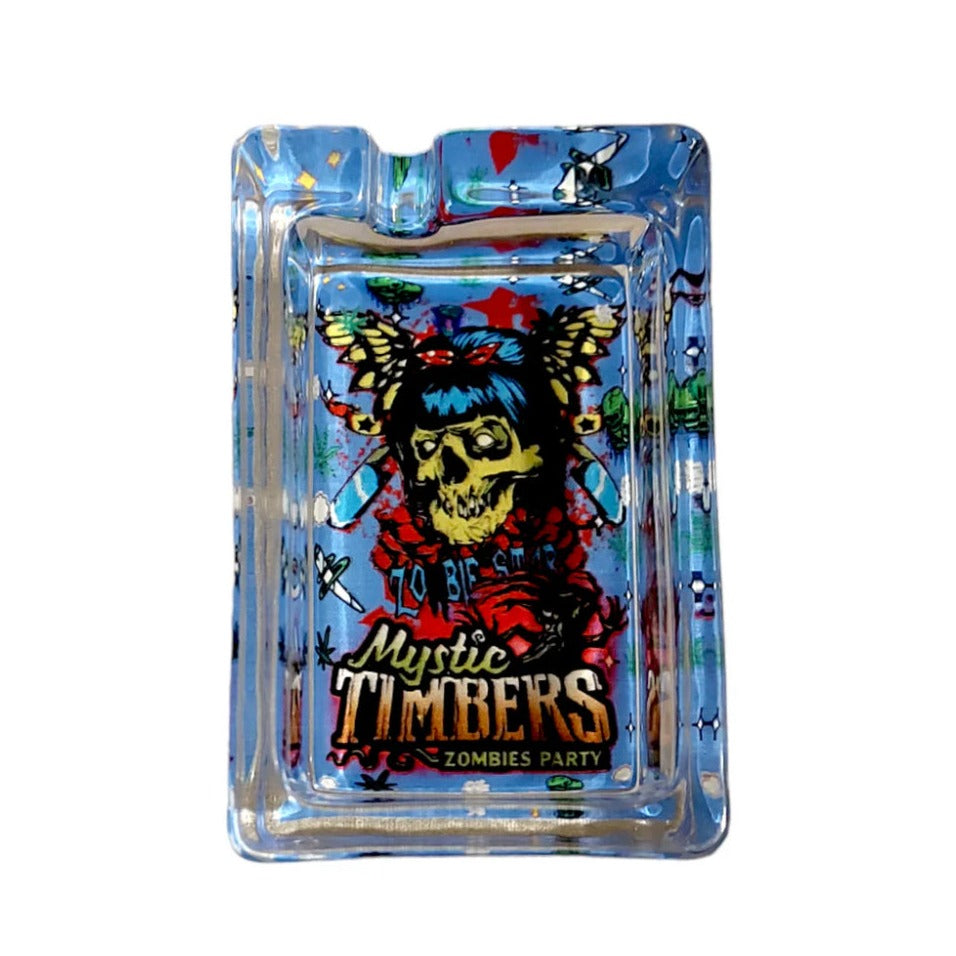 Mystic Timber - Rectangular Glass Zombie Ashtrays - Assorted Designs ...