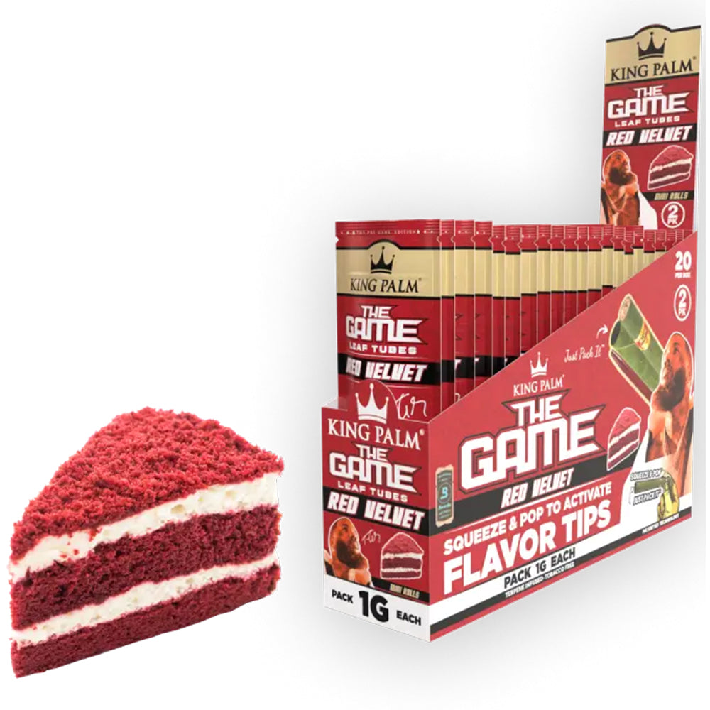 King Palm "The Game" Red Velvet - Terpene Infused Palm Leaf Blunts - M ...