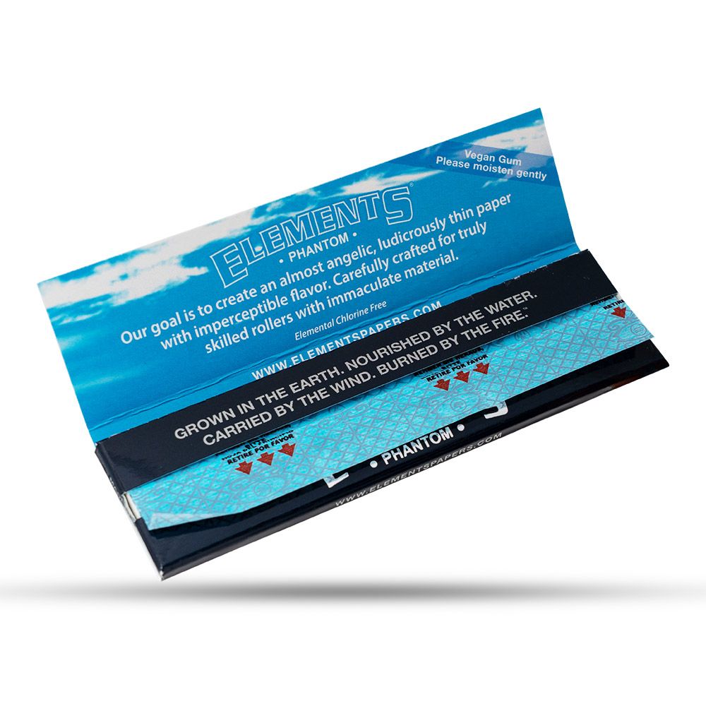 Elements Phantom 'WIDE' - Ultra Thin - Kingsize Rolling Papers – The ...