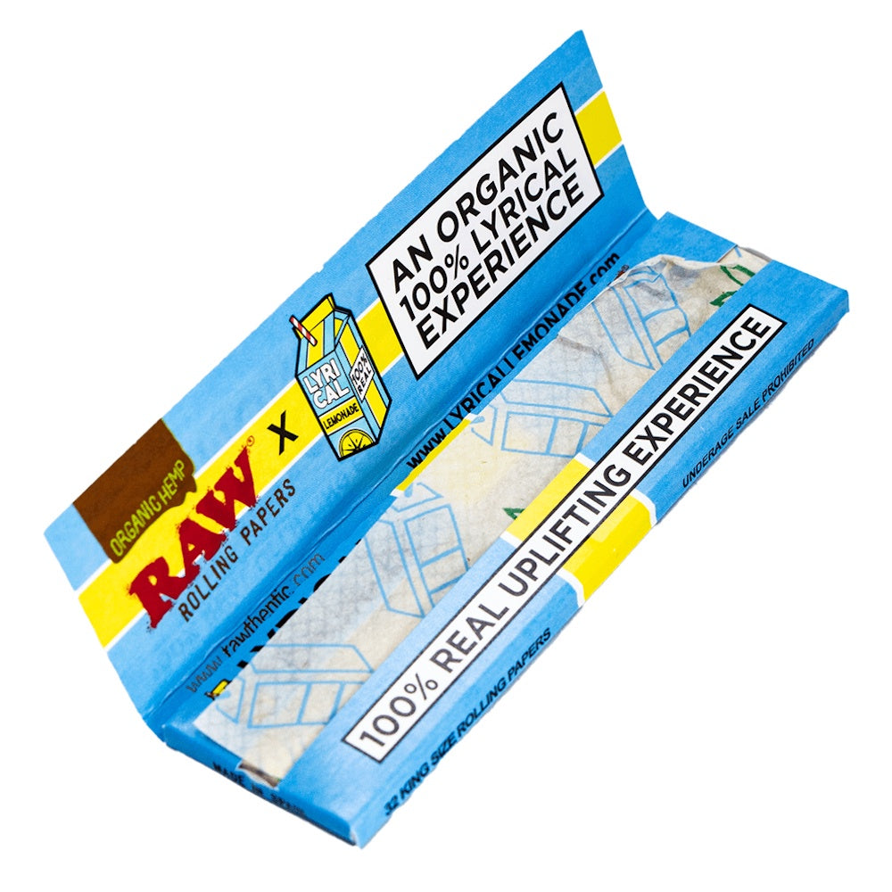 Raw x Lyrical Lemonade - Kingsize 'WIDE' - Organic Hemp Rolling Papers ...