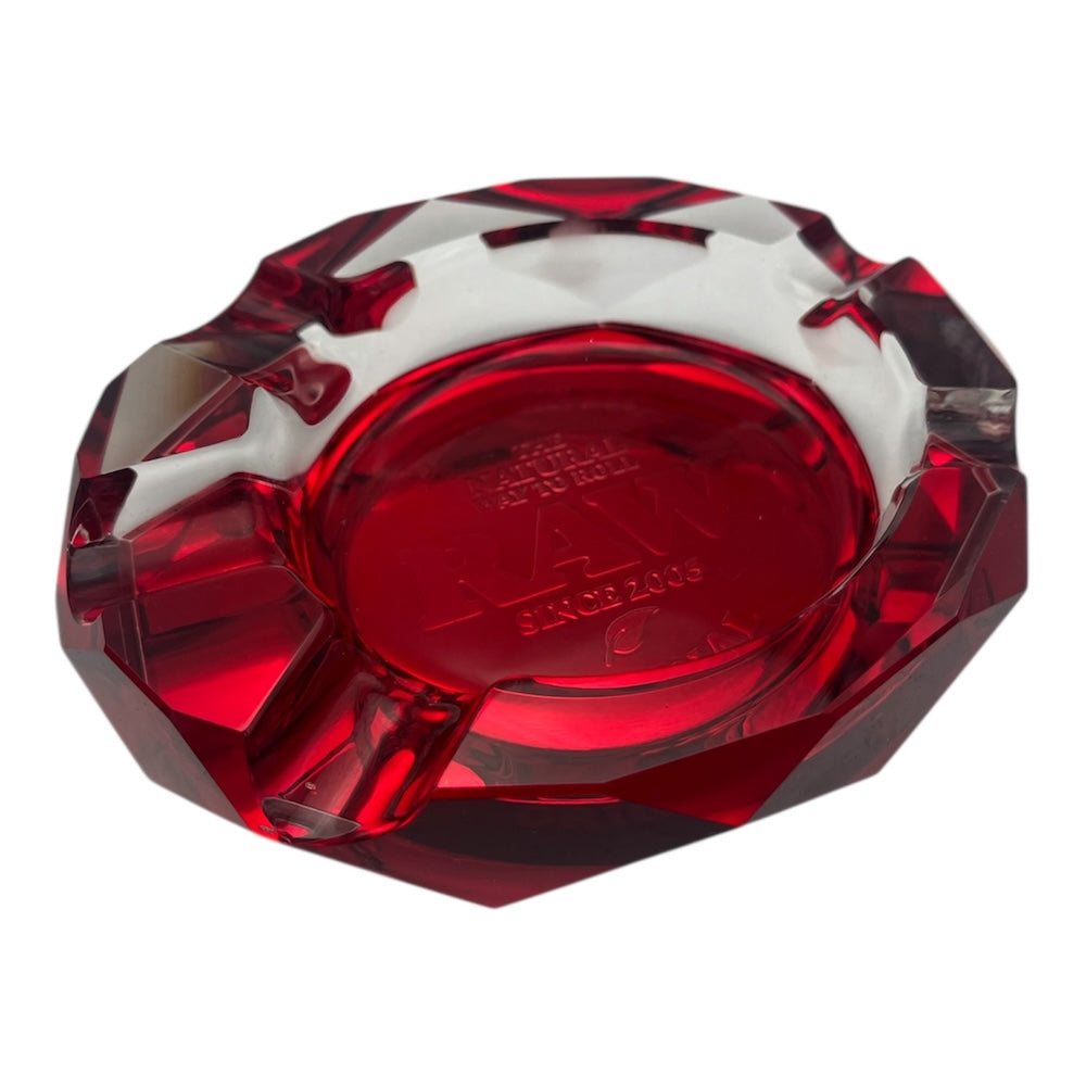 RAW - Ruby Red Glass - Cigar Ashtray – The JuicyJoint
