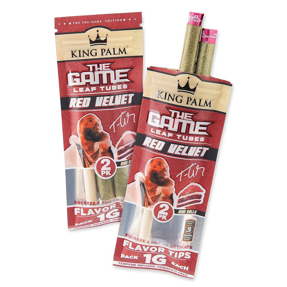 King Palm "The Game" Red Velvet - Terpene Infused Palm Leaf Blunts - M ...