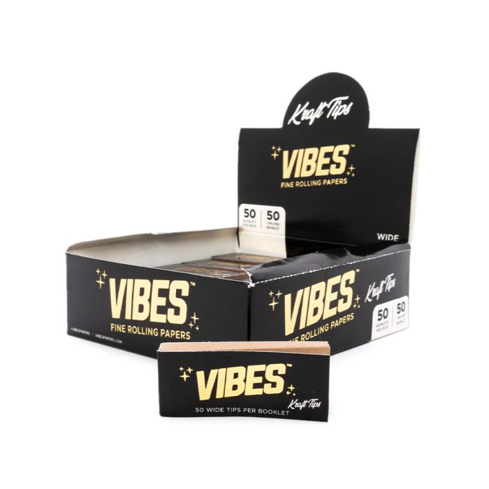 Vibes Tips Black - Perforated WIDE Natural Kraft Card – The JuicyJoint