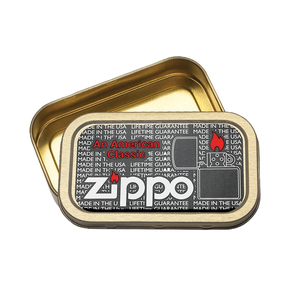 Zippo - Metal Tobacco Tin - Grey Logo – The JuicyJoint