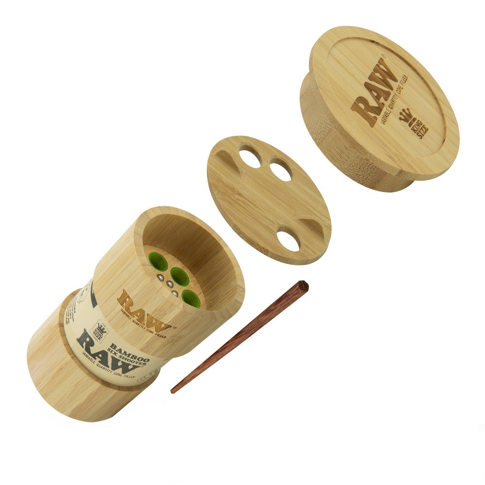RAW - Bamboo Six Shooter - King Size Cone Loader – The JuicyJoint