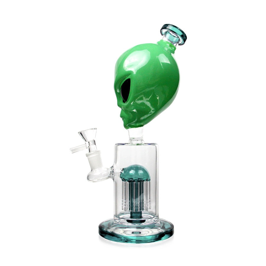 Alien Head - Percolator Waterpipe - 28cm Glass Bong – The JuicyJoint