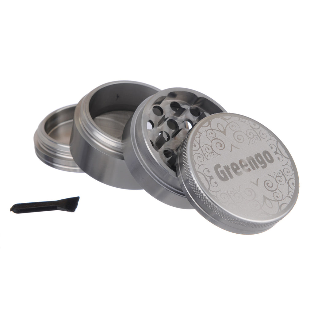 4 Part Large 63mm Metal Grinder - Greengo – The JuicyJoint