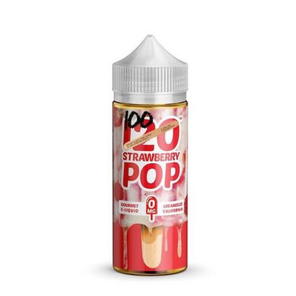 100 Strawberry Pop E-Liquid - 100ml Short fill – The JuicyJoint