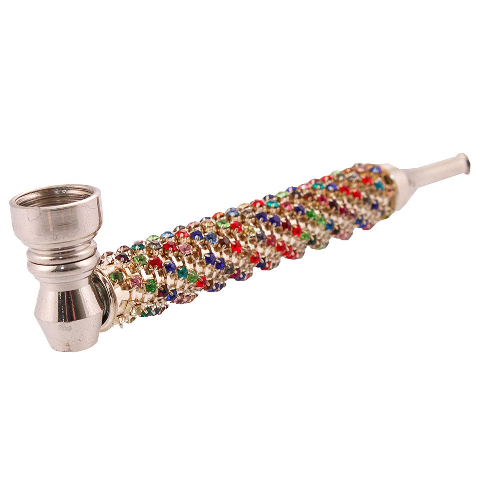 Diamond Bling - 8cm Metal Pipe – The JuicyJoint