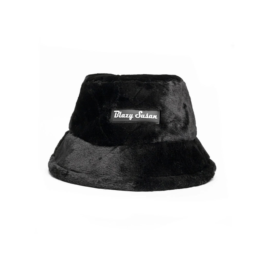 Blazy Susan - Fuzzy Bucket Hat - Black – The JuicyJoint