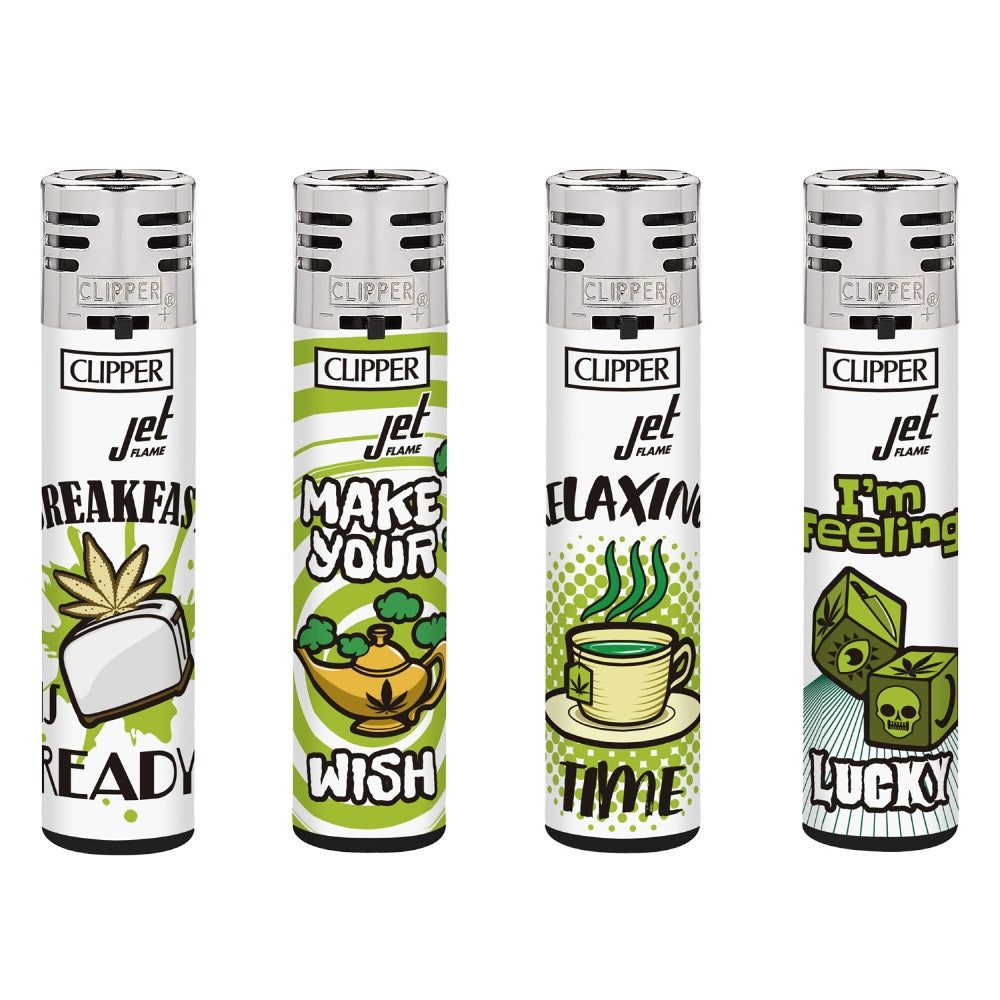 Clipper - Jet Flame Lighter - Religious Leaves – The JuicyJoint