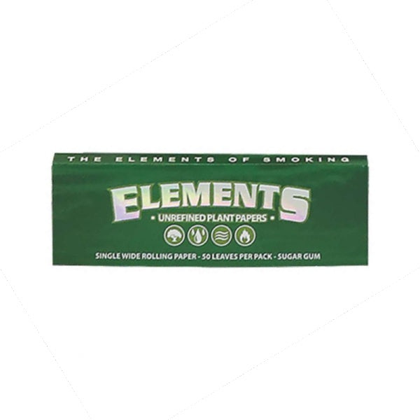 Elements Green - Single Wide - Unrefined Plant Papers – The JuicyJoint