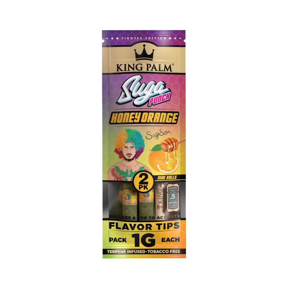 King Palm "Suga Punch" Honey Orange - Terpene Infused Palm Leaf Blunts ...
