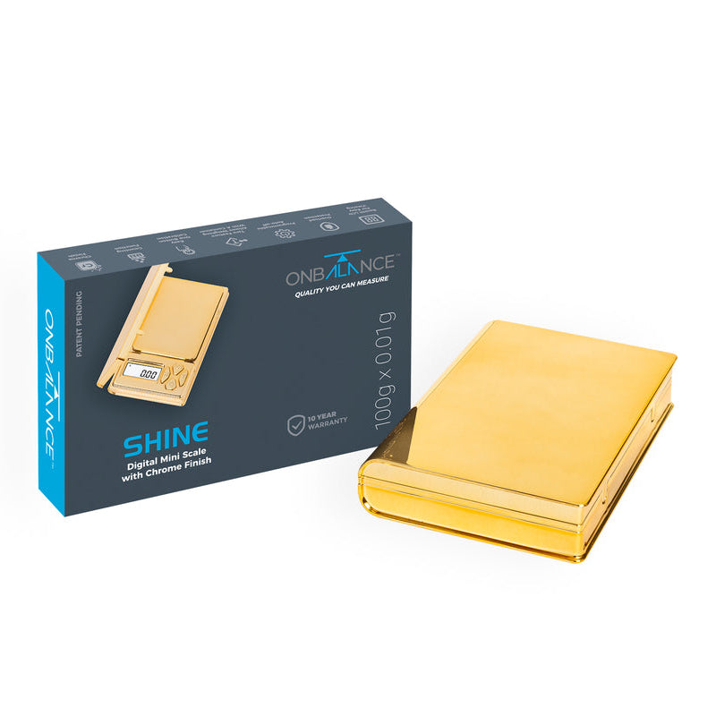 SALE!! On Balance - Shine Chrome Gold - Digital Scales (100g x 0.01g ...